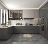China Wooden Kitchen Cabinet MDF Cupboard Island Storage Cabinet For Apartment for sale