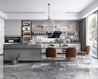 China Wooden Kitchen Cabinet MDF Cupboard Island Storage Cabinet For Apartment for sale