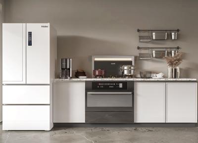 China L Shape MDF Lacquer Kitchen Cabinets Set Modural Kitchen Furniture for Villa for sale