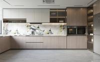 China Australian Villa Project L Shaped Luxury Kitchen Cabinets Complete Mdf Cabinet for sale
