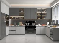 China Australian Villa Project L Shaped Luxury Kitchen Cabinets Complete Mdf Cabinet for sale
