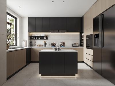 China Modular Wooden Kitchen Cabinet With Plywood Mall Sink Storage For Apartment Use for sale