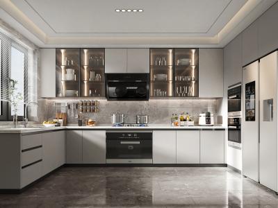 China Wood MDF Plywood Cabinets Set Apartment Kitchen Island Storage Cupboard for sale