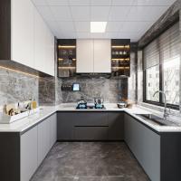 China Manufacturer Direct Free Design Furniture Bulk Kitchen Cabinet For Villa Project for sale