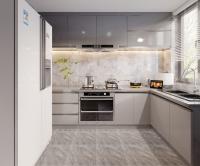 China Manufacturer Direct Free Design Furniture Bulk Kitchen Cabinet For Villa Project for sale