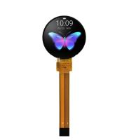 China 0.99'' 128x115 Mini Circular TFT LCD Module 1 Inch 4 Wire SPl 12 Pin Gc9107 for sale