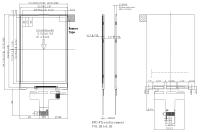 China 320 X 480 IPS MIPI TFT LCD Module Resistive LCD Display 3.5 Inch for sale