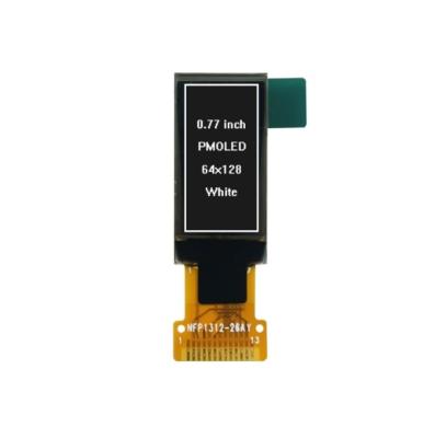 China 0.77'' 64x128 White Mono OLED Display SPI I2C SSD1312 PMOLED Screen Super Small for sale