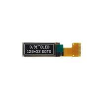 China 0.91'' 128x32 Mono OLED Screen SSD1306 Interface 14 Pin White Monochrome for sale