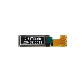 China 0.91'' 128x32 Mono OLED Screen SSD1306 Interface 14 Pin White Monochrome for sale