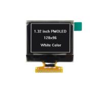 China 1.32'' 30 Pin SPI I2C Parallel Monochrome PMOLED Display SSD1327 128x96 White for sale