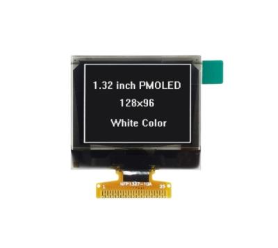 China 1.32'' 30 Pin SPI I2C Parallel Monochrome PMOLED Display SSD1327 128x96 White for sale