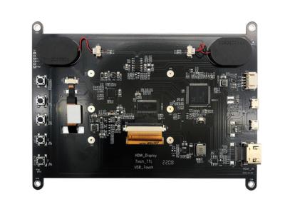 China 7-inch 800×480 CTP  capacitive touch screen HDMI display  compatible with Raspberry for sale