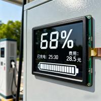 China Charging Station LCD Segment Display with 2.7V to 5.0V Voltage VA or STN LCD Type and Negative/Positive Display Mode for sale