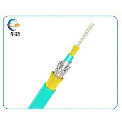 China Multi Core Double Sheath PVC Jacket Armored Fiber Optic Cable Kevlar for sale