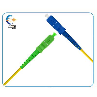 China 3MM Fiber Optic Patch Cable Optical   SINGLE MODE  SC UPC for sale