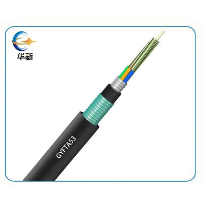 China Underground Direct Buried Armored GYFTA53 Fiber Optic Cable Outdoor Armored for sale