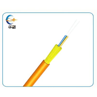 China Dual Core Single Mode Fiber Cable GJFJV Indoor Distribution Non Metallic Reinforced FRP Bending Resistant for sale