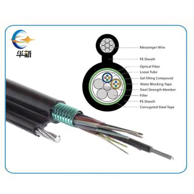 China Self Supporting Overhead Loose Tube Fiber Optical Communication Cable GYTC8S for sale