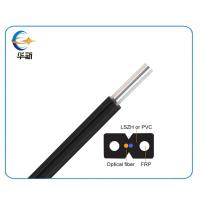 China Strong Tensile Resistance GJXFH FTTH Drop Cable OEM Indoor 1 Core Black FRP Lszh for sale