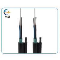 China GYTC8A FTTH Self Support Aerial Optical Fiber Cable Outdoor Armoured Steel Wire Self Sustainment Black for sale