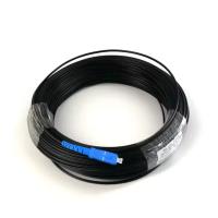 China SMF 1-2 Cores Pre Connectorized Drop Cable LC SC UPC APC Bend Optimized for sale