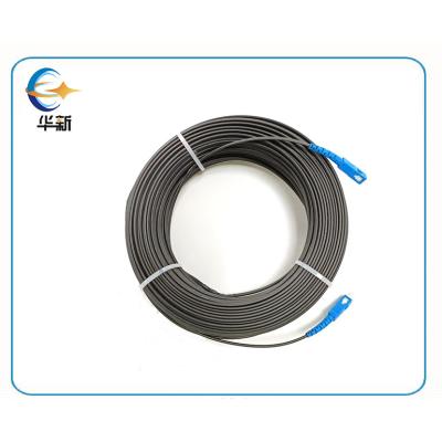 China Indoor 2mm*3mm Flat Optical Cable 1core Ftth Preconnectorized Drop Cable Single Mode SC/UPC-SC/UPC for sale