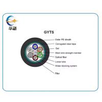 China Optical Fiber Cable G652D 12 24 48 Core GYTS Armoured For Outdoor for sale