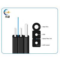 China G657A1 G657A2 G652D Single Mode LSZH Jacket Optical Fiber Drop Cable Black for sale