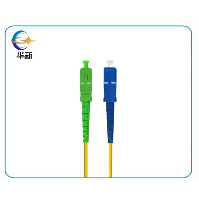 China LSZH Smf Patch Cord  LC SC UPC APC YELLOW COLOR Sc To Sc Fiber Patch Cable for sale
