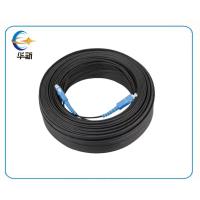China OEM Black Fiber Optic Patch Cord For Stable Data Transmission UPC APC Connector Fibre Patch Leads for sale