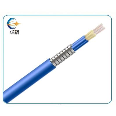 China Reinforced Plastic Aramid Yarn Multi Core Fiber Cable GJAFKV Indoor Optical Cable for sale