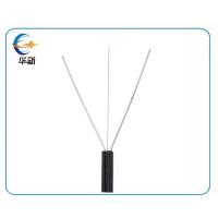 China FTTH Drop Cable GJXH 2 Core Single Mode Fiber Optic Cable With Steel Wire Strengthened For Indoor Aerial/Duct Installation for sale