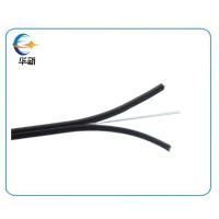 China FTTH Drop Cable GJXH 2 Core Single Mode Fiber Optic Cable With Steel Wire Strengthened For Indoor Aerial/Duct Installation for sale