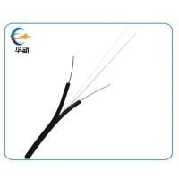 China GJXH FTTH Drop Cable LSZH Flame Retardant 1 Fiber Galvanised Single Mode Fiber Optic Cable for sale