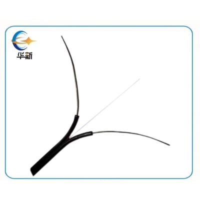 China Single Mode GJXH Fiber Optic Drop Wire GJXH FTTH G652D LSZH Sheath Outdoor/Indoor for sale