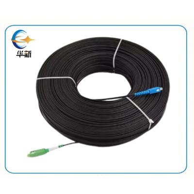 China Pre Connectorized Ftth Drop Cable Patch Cord 30m 50m 100m 150m 200m Fiber Optic 1 Core Sm G657a1 for sale