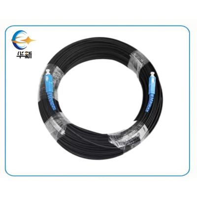China Lszh Pre-connectorized Sc Upc Apc 1 2 Core Indoor or Outdoor FTTH Fiber Optic Drop Cable Patch Cord for sale