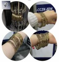 China Glass Bangles PVD Vacuum Coating Machine / Gold Color Vacuum Coating Plant for sale
