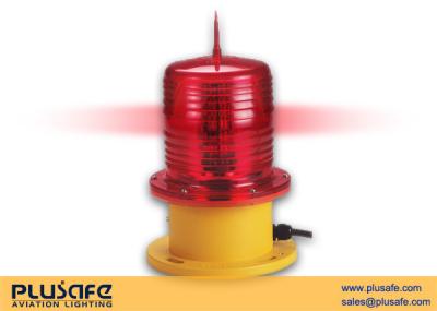 China Power Plant Aviation Obstruction Light  Red Lens 1600cd above IP65 Costing for sale