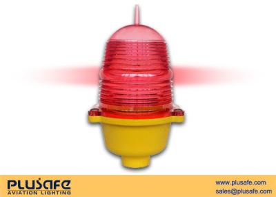 China Red Lens 32 cd ICAO Low Intensity LED Aircraft Warning Lights Type B Fixed / Flashing for sale