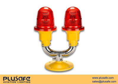 China Double Obstruction Light  LED Red Fixed or Flash , Aviation Warning Light for sale