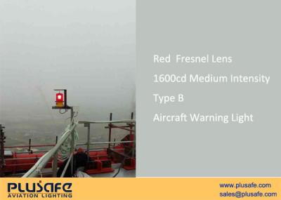 China GPS Synchro Flashing Red Led Aircraft Warning Lights Facility 3 Core Cable for sale