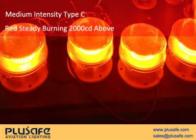 China ICAO Red Steady Burning Aircraft Obstacle Light Medium Intensity Type C for sale