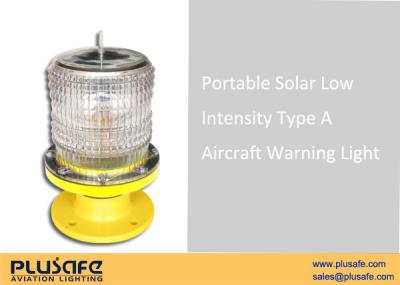 China Single L810 Obstruction Light  FAA Automatically Operation , Solar Led Warning Light for sale