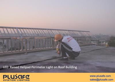 China Elevated 25cm Helipad Edge Green Marking for Roof Building Concrete Surface Elevated Helipad for sale