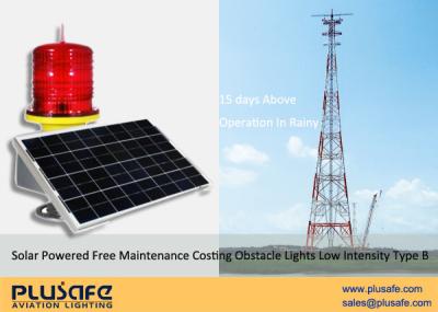 China Self Contained Aviation Warning Light Automony 15 days Low Intensity Type B for sale