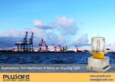 China White Airport Obstruction Lights SS304L 316L 20000cd for 50m 55m 60m Port Machinery for sale