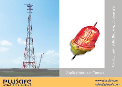 China G3/4'' Inch Pole Mounted Airplane Warning Lights Low Intensity for Metal Mast / Lattice Mast for sale