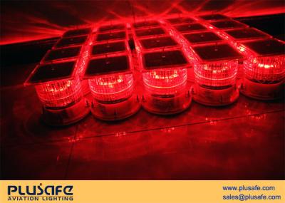 China Battery and Solar Obstruction Light Navigation Warning Aids Red Housing Polycarbonate for sale